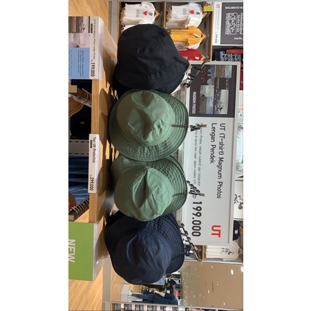 Jual topi bucket hat Uniqlo uv protection original | Shopee Indonesia