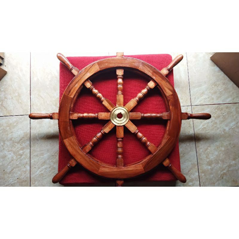 Jual SETIR KAPAL KEMUDI PERAHU 32 Inch (Kayu Jati) | Shopee Indonesia
