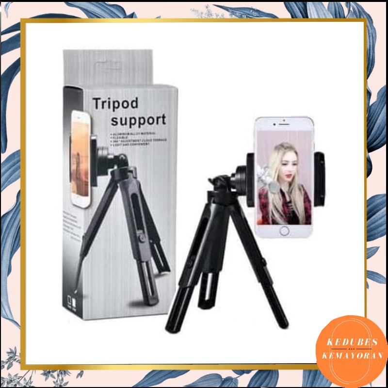 Jual Tripod Mini / Tripod Support for Handphone + holder Support [KK] | Shopee Indonesia