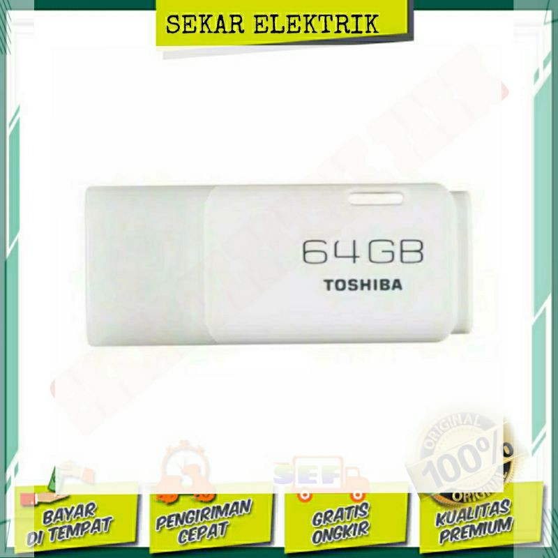 Jual FLASHDISK MURAH 64GB WARNA PUTIH memori flashdisk | Shopee Indonesia