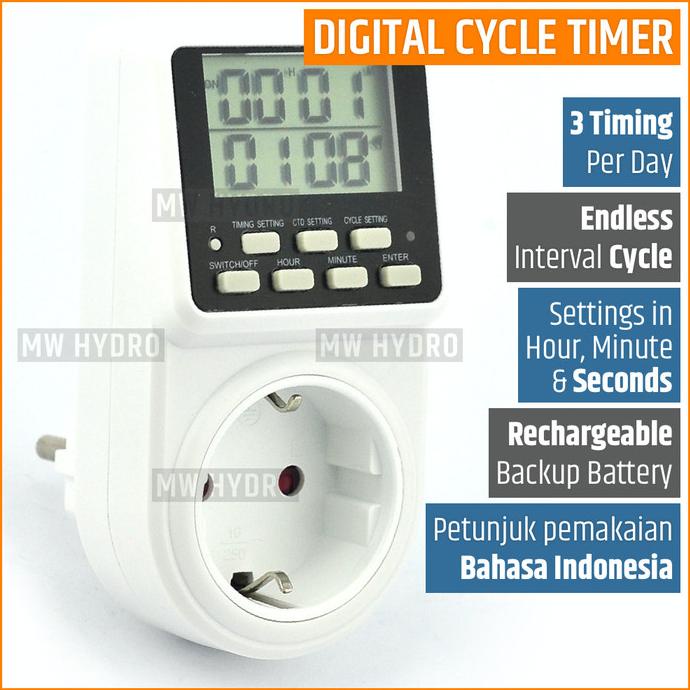 Jual Digital Cycle Timer Switch - Stop Kontak - Endless Loop ...
