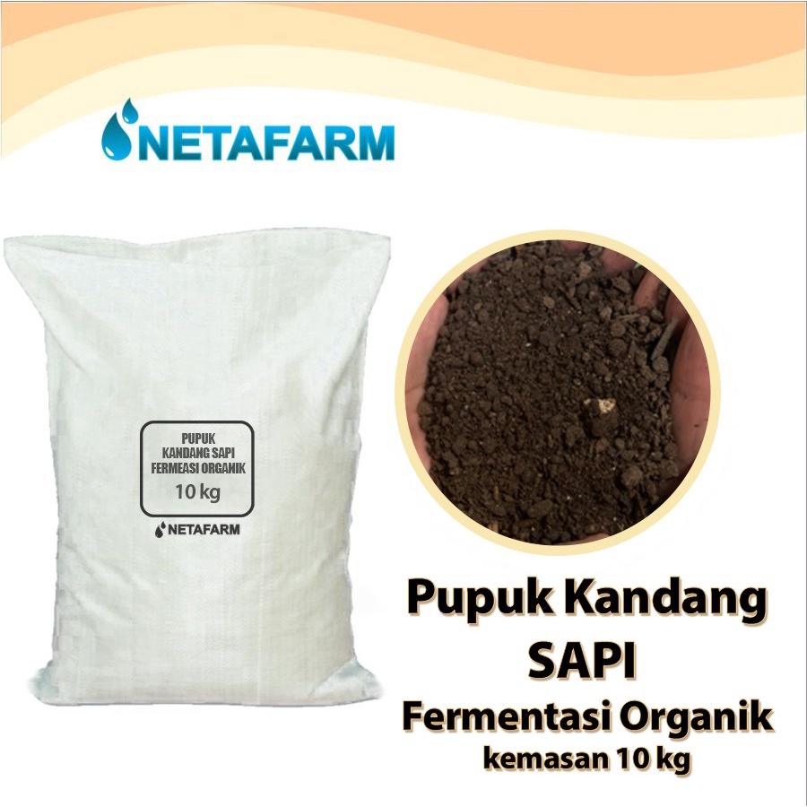 Jual Pupuk Kandang Sapi Fermentasi Organik - 10kg | Shopee Indonesia