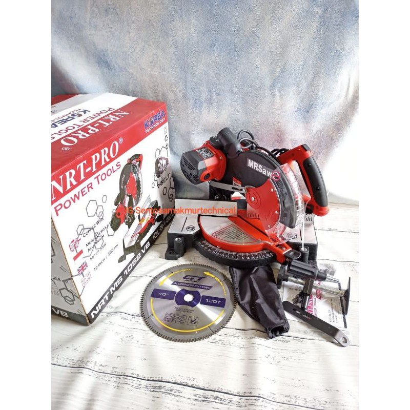 Jual NRT PRO MS1052VB 10" Miter Mitre Saw Gergaji Potong Aluminium 10 ...