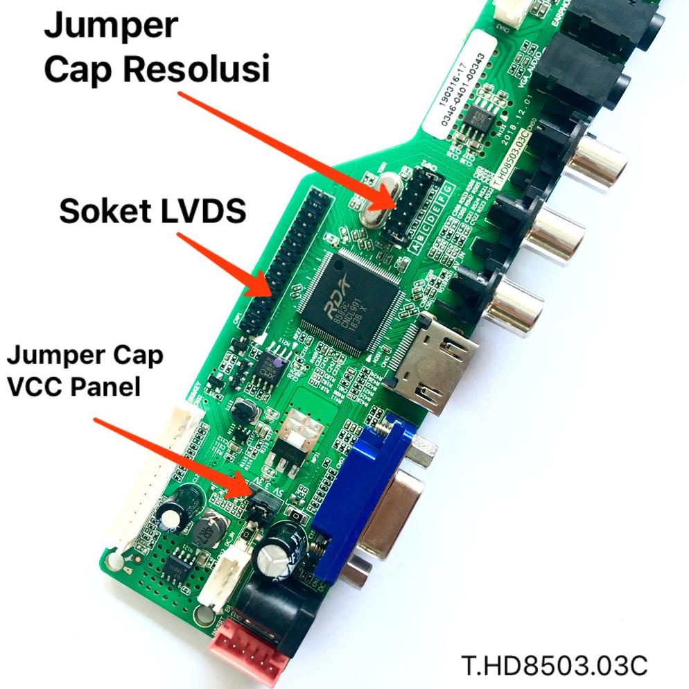 Jual Universal LCD LED TV Driver Controller Board Mainboard - dengan ...
