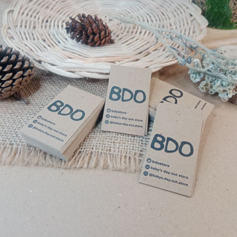 Jual hang tag craft tag kraf hangtag label tag label gantungan | Shopee ...