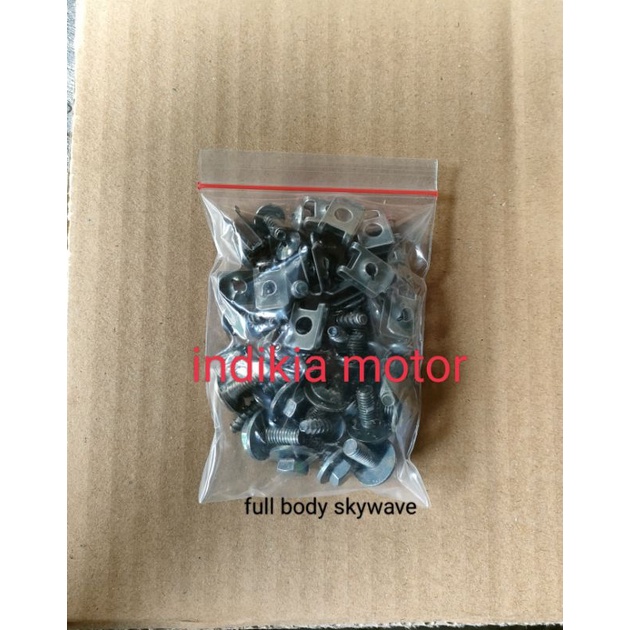 Jual baut baud scrup sekrup full body skywave sky wave sky drive skydrive hemat | Shopee Indonesia