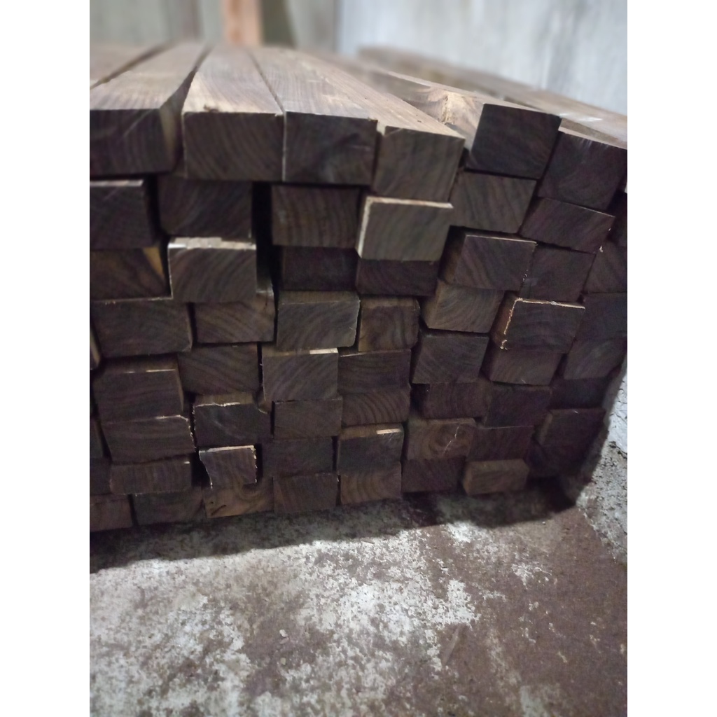 Jual Ready papan balok kayu sonokeling full galih hitam | Shopee Indonesia