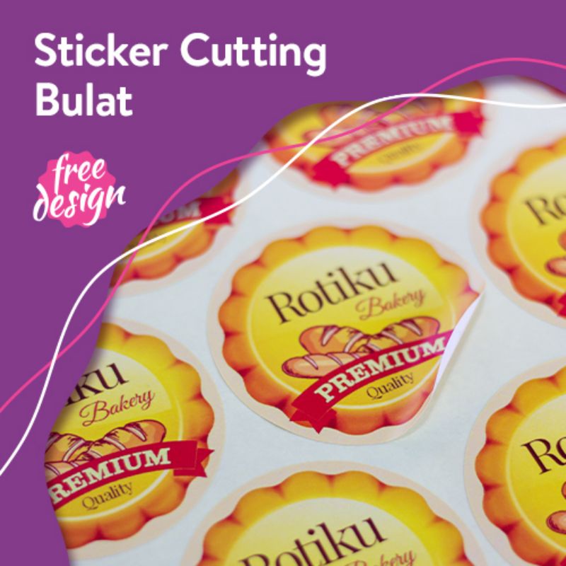 Jual stiker/stiker custom/stiker label bulat | Shopee Indonesia
