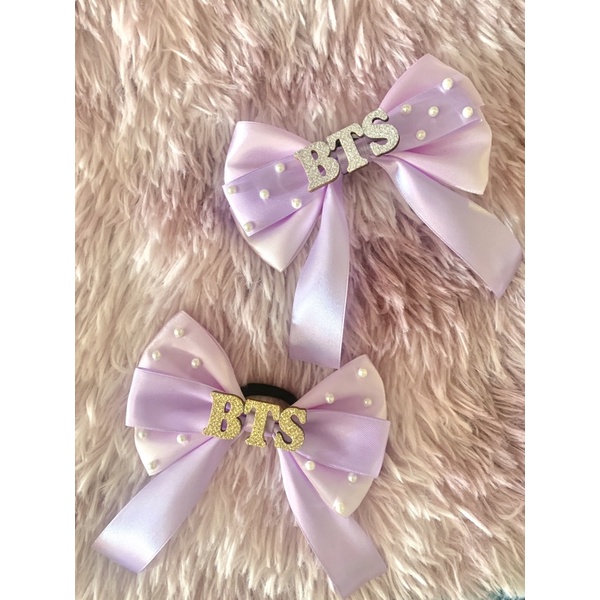 Jual Pita Lightstick Ribbon BTS Army Bomb Purple Lilac Pearl | Golden ...