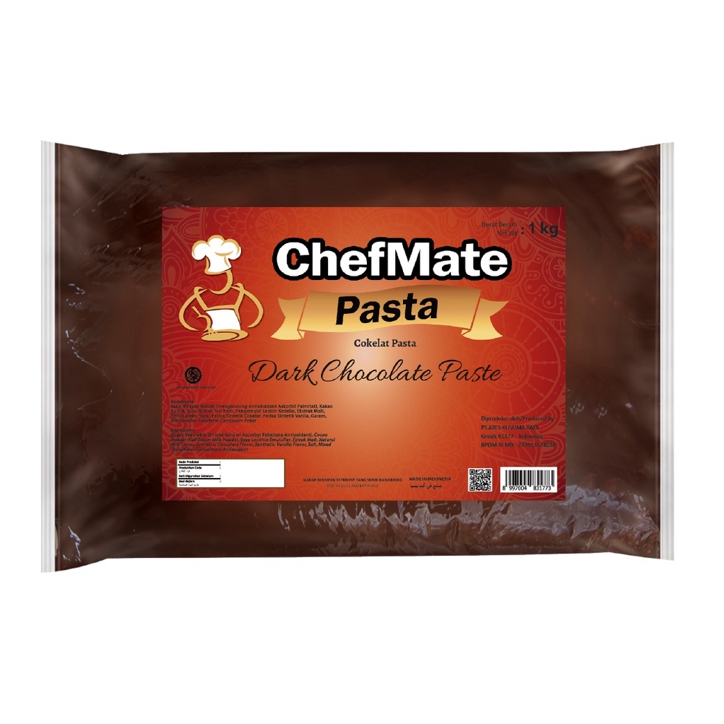 Jual CHEFMATE PASTA DARK CHOCOLATE COKLAT 1 KG READY STOCK | Shopee Indonesia