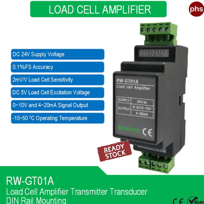 Jual Weighing Transmitter Load Cell Amplifier Transducer RW GT01A ...