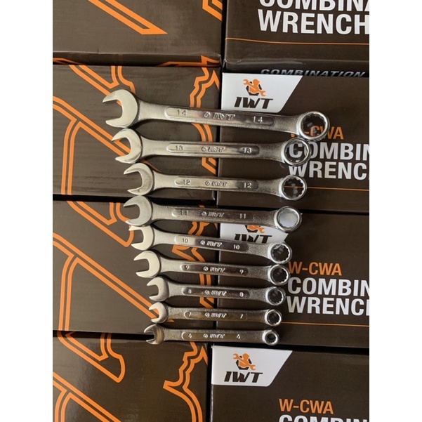 Jual Kunci ring pas IWT 6 7 8 9 10 11 12 13 14mm Made in Japan SATUAN | Shopee Indonesia