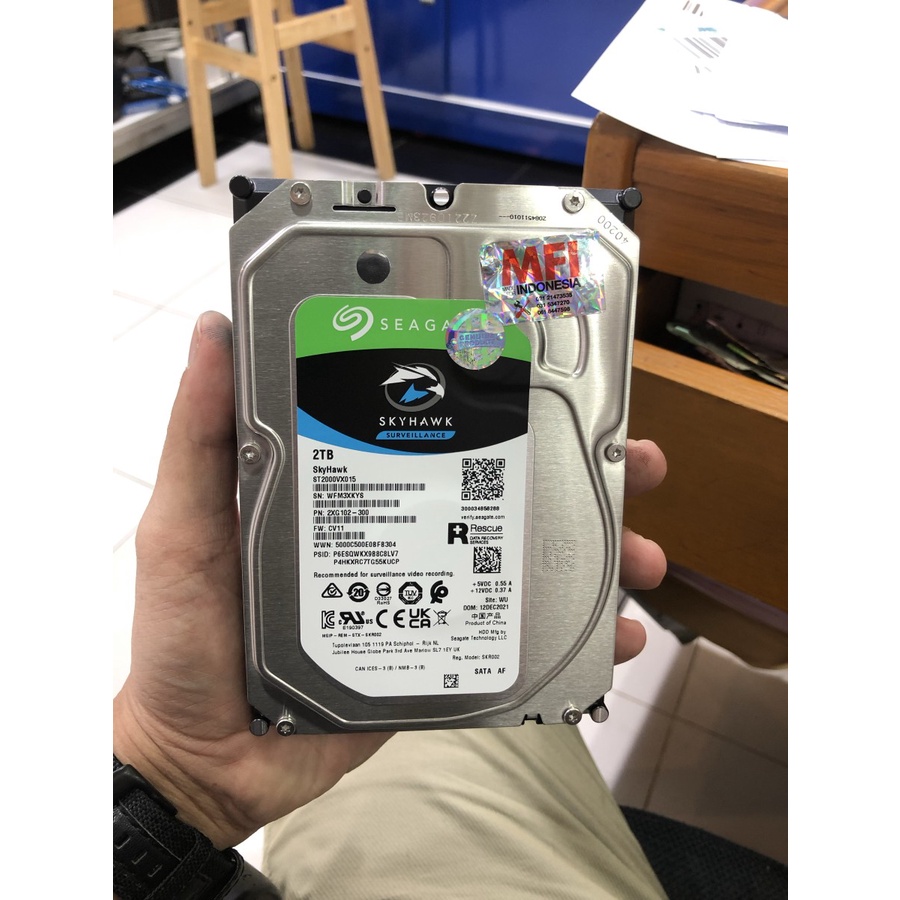 Jual HDD Seagate Skyhawk Surveillance MFI Resmi 3Thn Cctv | Shopee ...