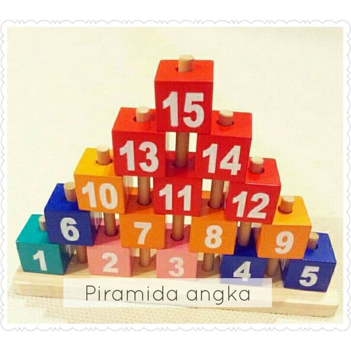 Jual TERBARU!! Mainan Edukatif / Edukasi Anak - Piramida Angka - 8 ...