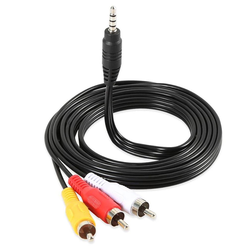 Jual KABEL AV VIDEO Jack 3.5 MM to RCA AV video in out untuk DVD ...