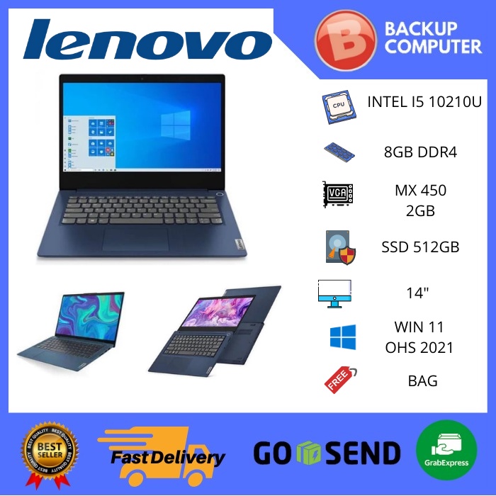 Jual LENOVO IDEAPAD SLIM 3 14 I5 10210 8GB 512SSD MX330 2GB W11+OHS2021 ...