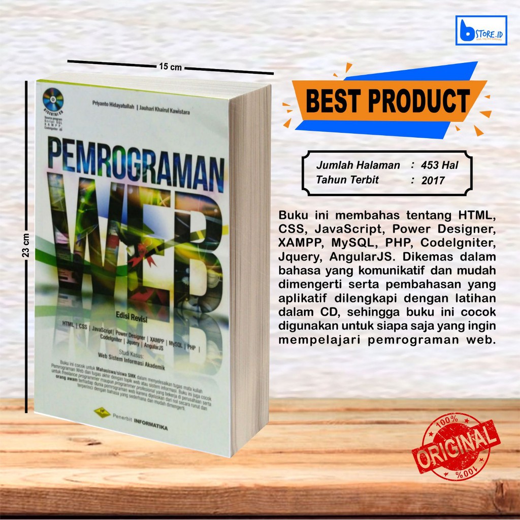 Jual BUKU PEMROGRAMAN WEB+CD (Edisi Revisi), Priyanto Hidayatullah dan ...