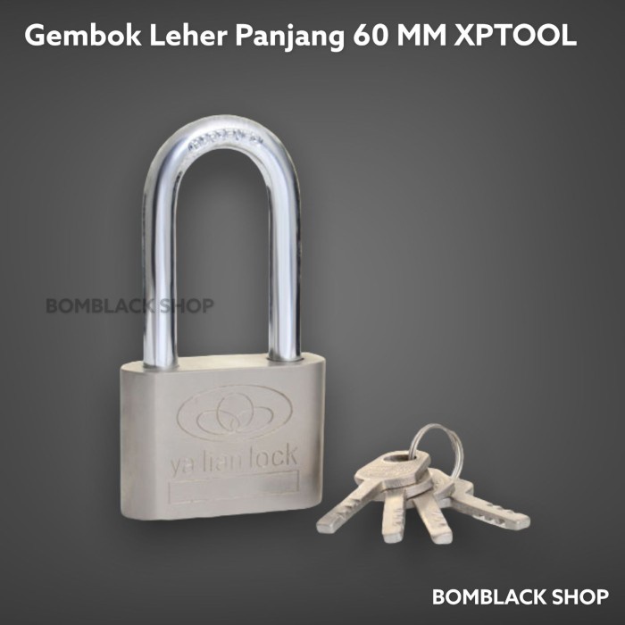 Jual XP TOOL Kunci Gembok Leher Panjang 60mm Putih Pintu Pagar Rumah ...