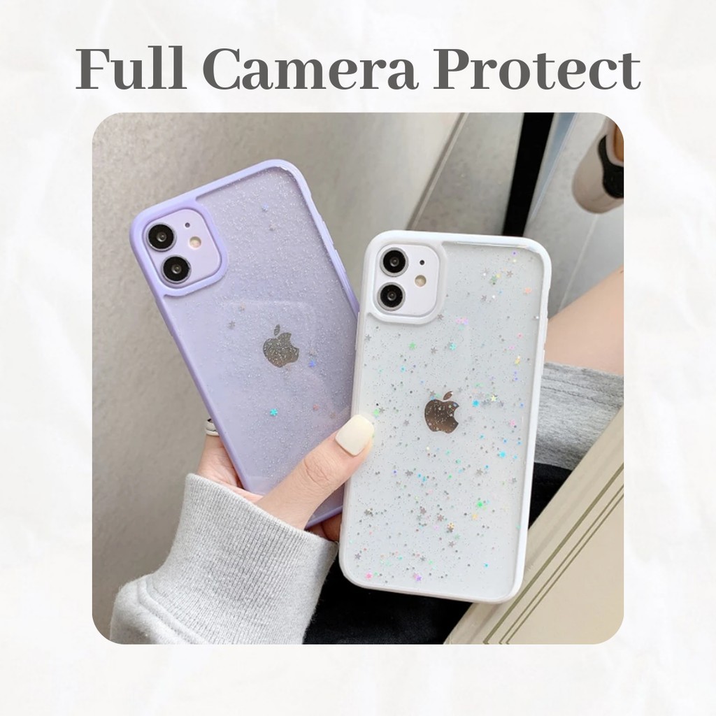 Jual Glitter Star CASING HP PASTEL AESTHETIC IPHONE | Shopee Indonesia