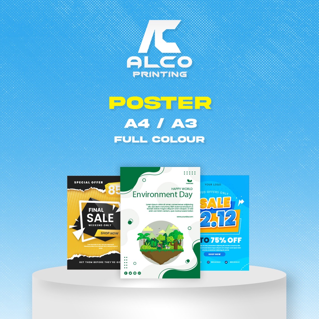 Jual POSTER DINDING | ART PAPER 150Gsm & 260 Gsm | FREE DESIGN SESUAI ...