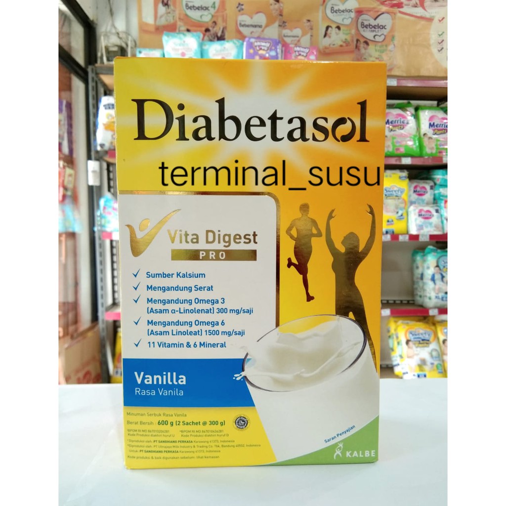 Jual Susu Diabetasol Vanilla. Berat 600 Gram | Shopee Indonesia