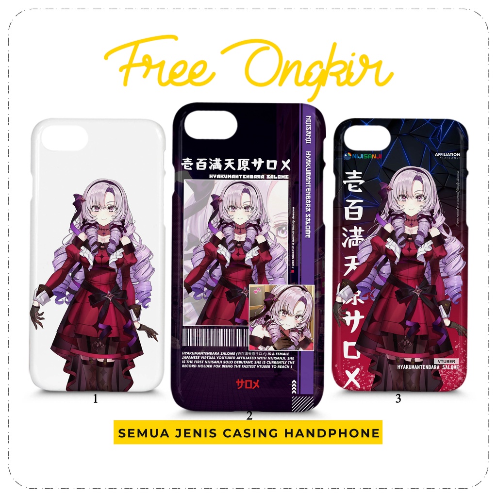 Jual Case Nijisanji Hyakumantenbara Salome Custom Casing Vtuber HP All ...