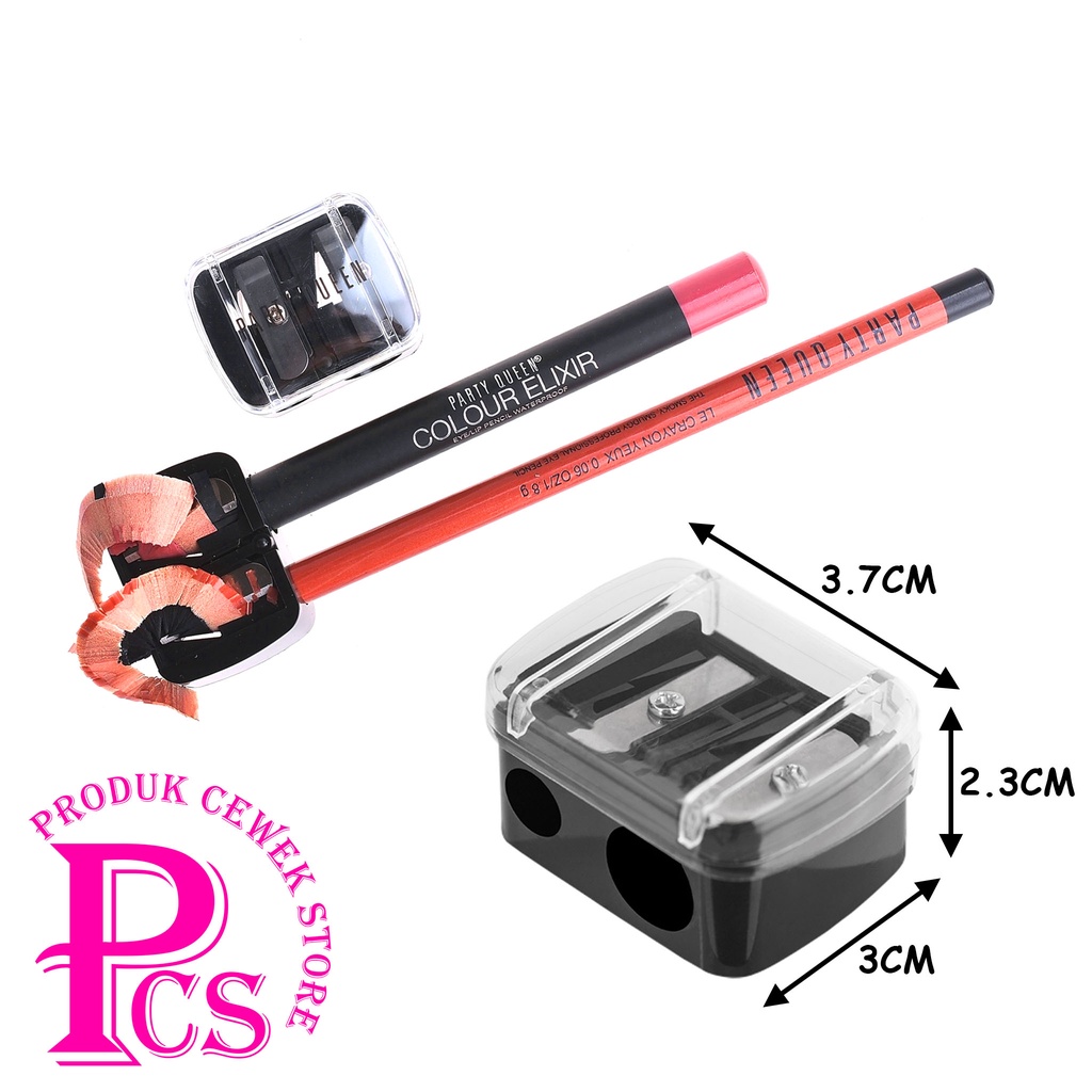 Jual (PCS) RAUTAN PENSIL ALIS SERUTAN KOSMETIK 2IN1 PUTAR | Shopee ...