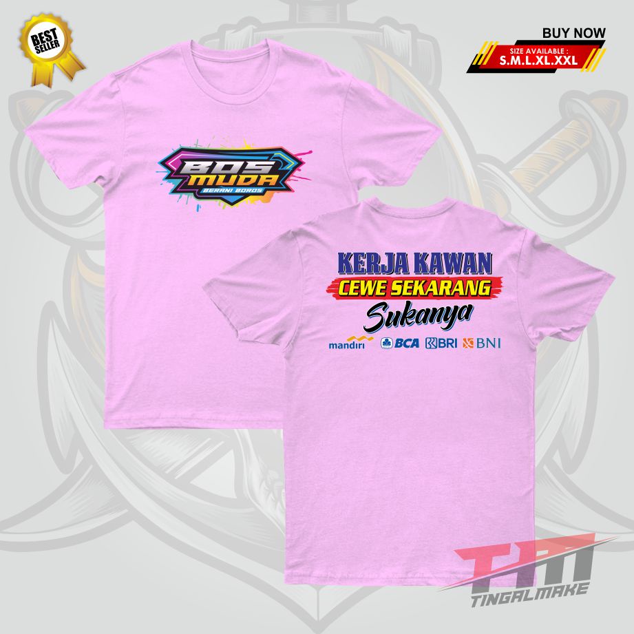 Jual DTF | Kaos Bos Muda Unisex | Kaos Kerja Kawan | Sablon Digital ... Jual DTF | Kaos Bos Muda Unisex | Kaos Kerja Kawan | Sablon Digital ...
