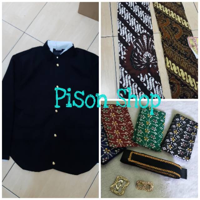 Jual PAKAIAN TRADISIONAL BESKAP JOGJA COWOK SET JARIK INSTAN KAMUS ...