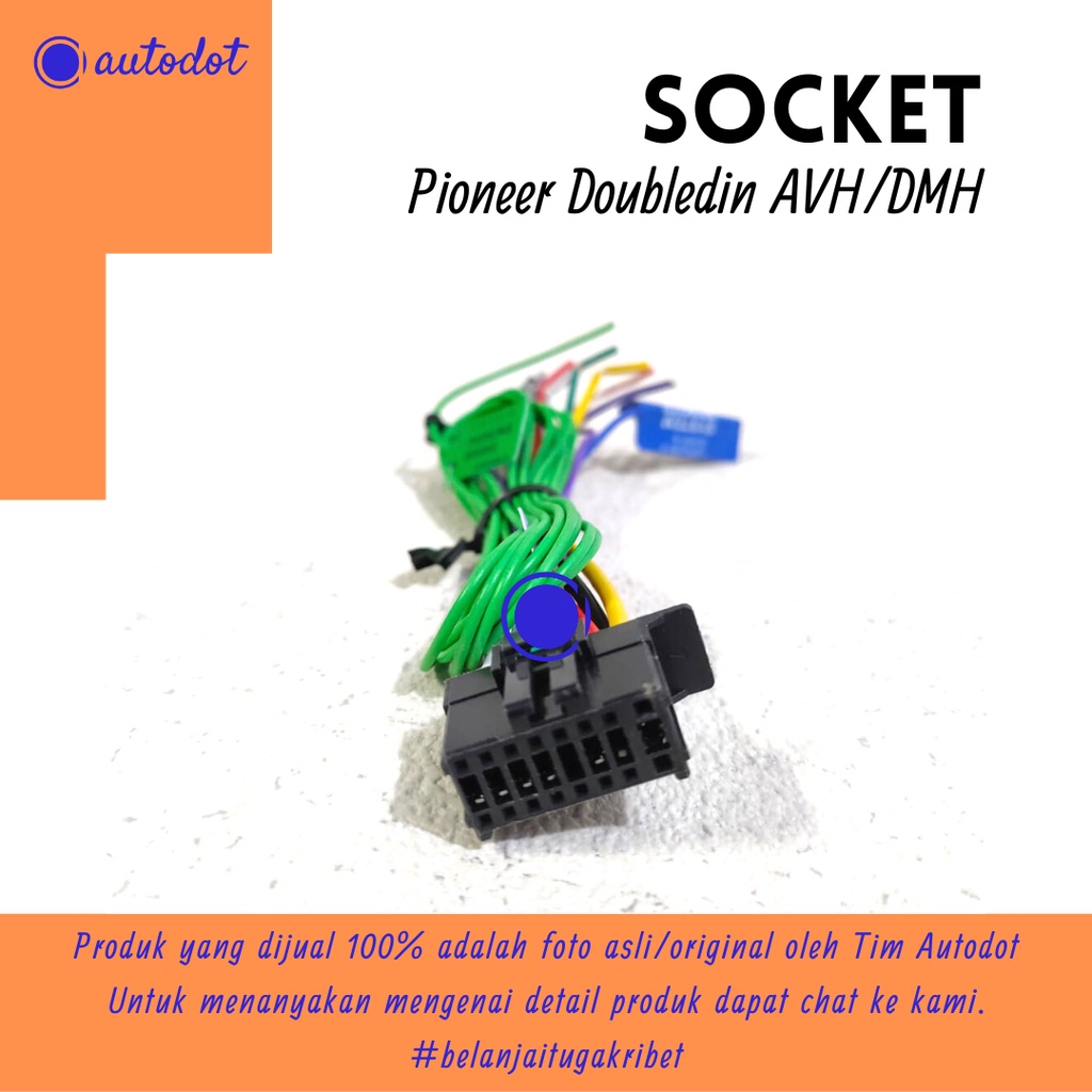 Jual Kabel Power Pioneer, Socket Pioneer AVH Series, Double Din Pioneer ...