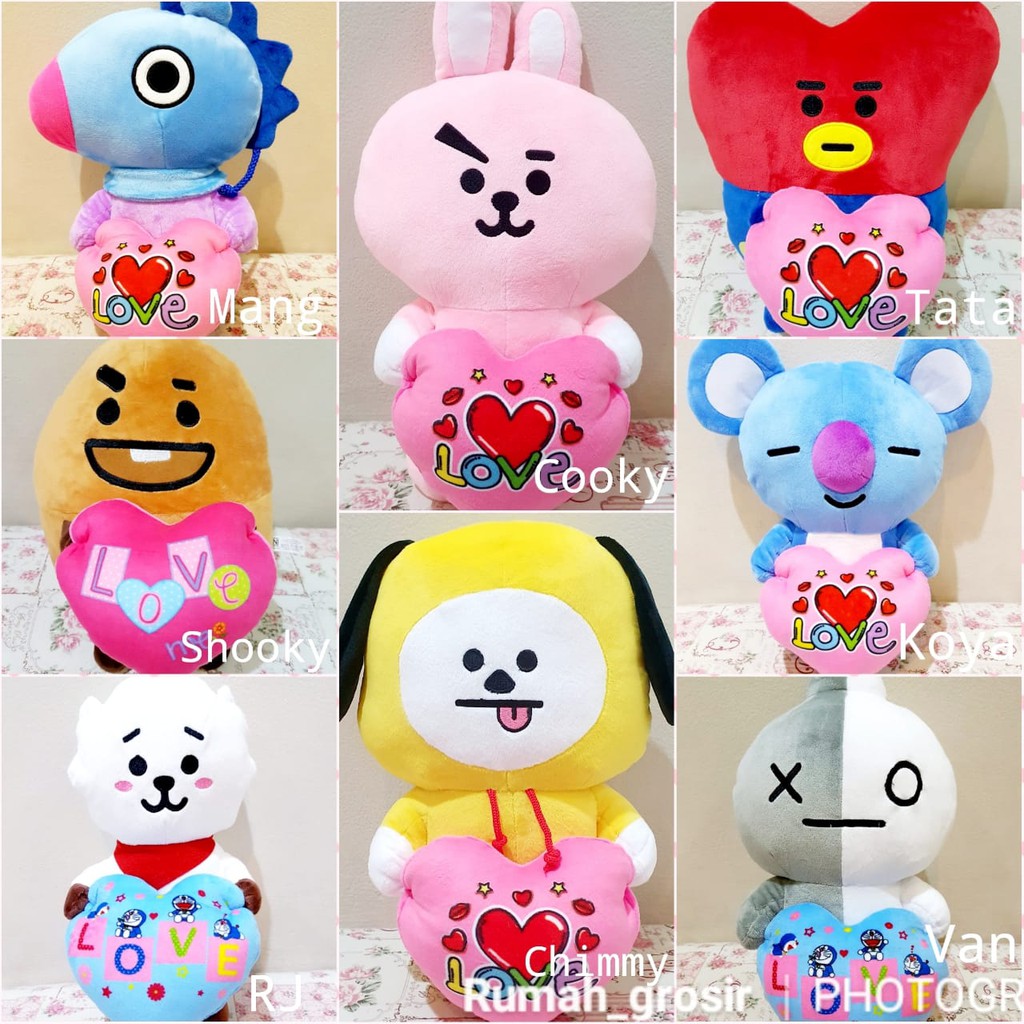Jual Boneka BT21 BTS Love Valentine Unofficial | Shopee Indonesia
