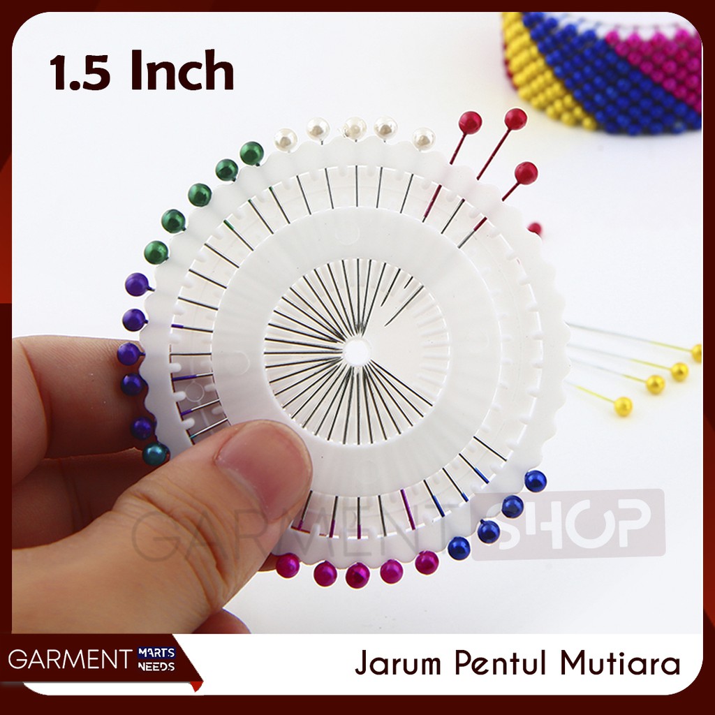 Jual Jarum Pentul Mutiara Warna Warni 1.5 INCH | Shopee Indonesia