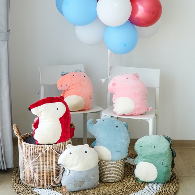 Jual BALMUTLUCU | Bantal Selimut Balmut Circus | Dinosaurus Polar Bear ...