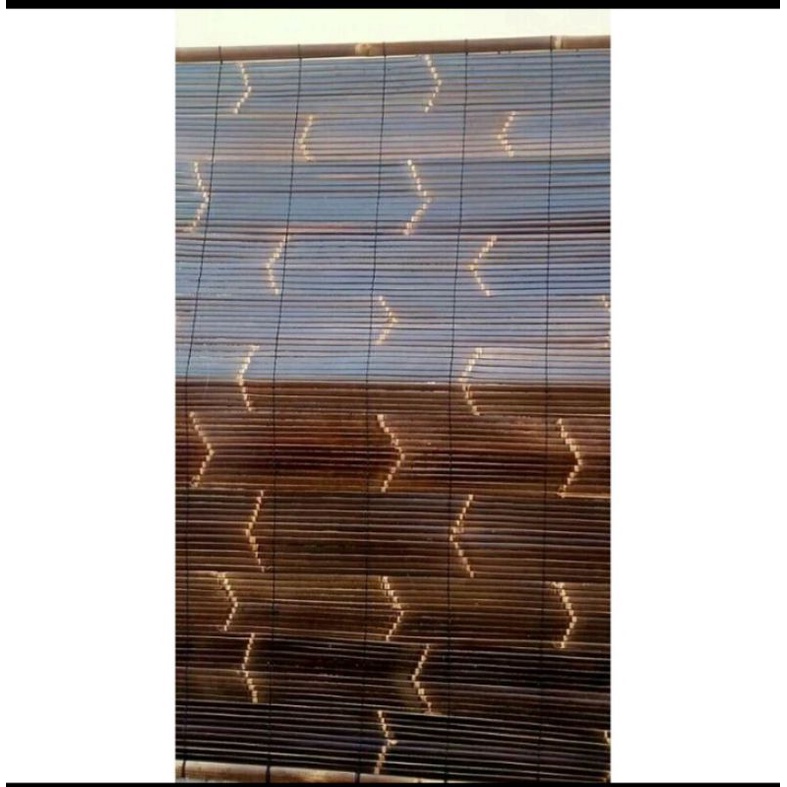 Jual Tirai Bambu Rose bambu size 2m x 2m Vernis, katrol & tali Gorden Kerei Wide | Shopee Indonesia