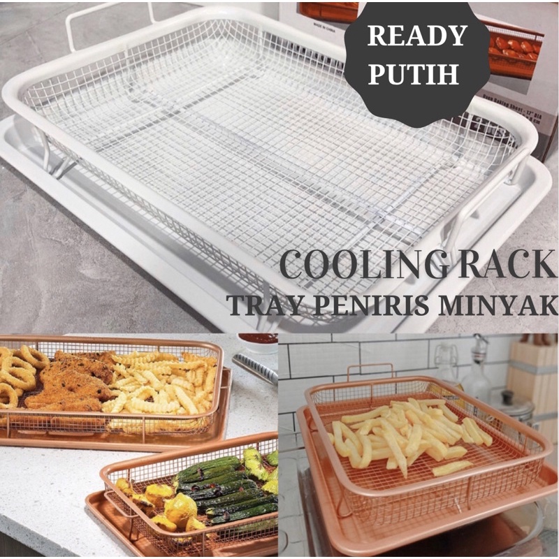 Jual Crisper Tray White/ Wadah Peniris Minyak Gorengan Putih | Shopee ...