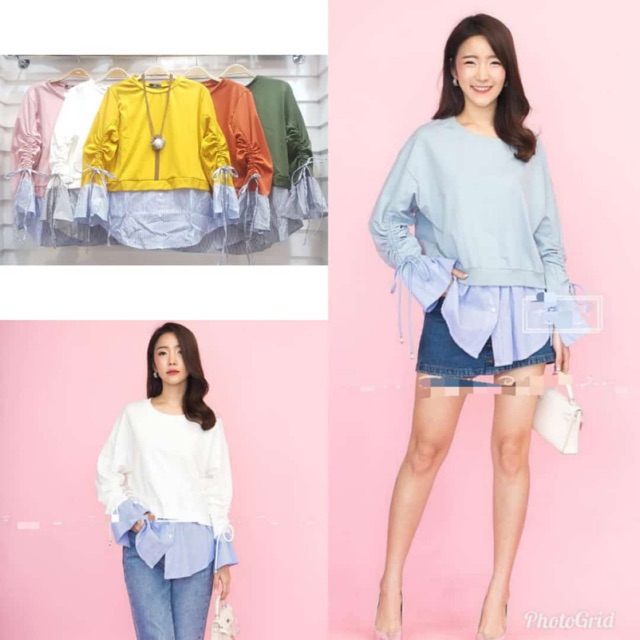 Jual Alezia top import mix bahan import bangkok | Shopee Indonesia