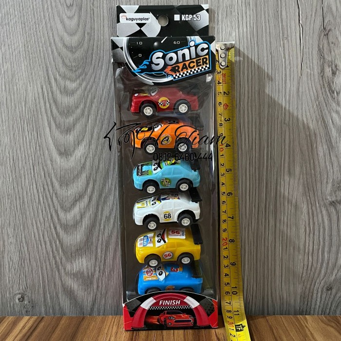 Jual MAINAN DIECAST MOBIL MOBILAN SONIC RACER (SNI, Pull Back, 6 pcs ...