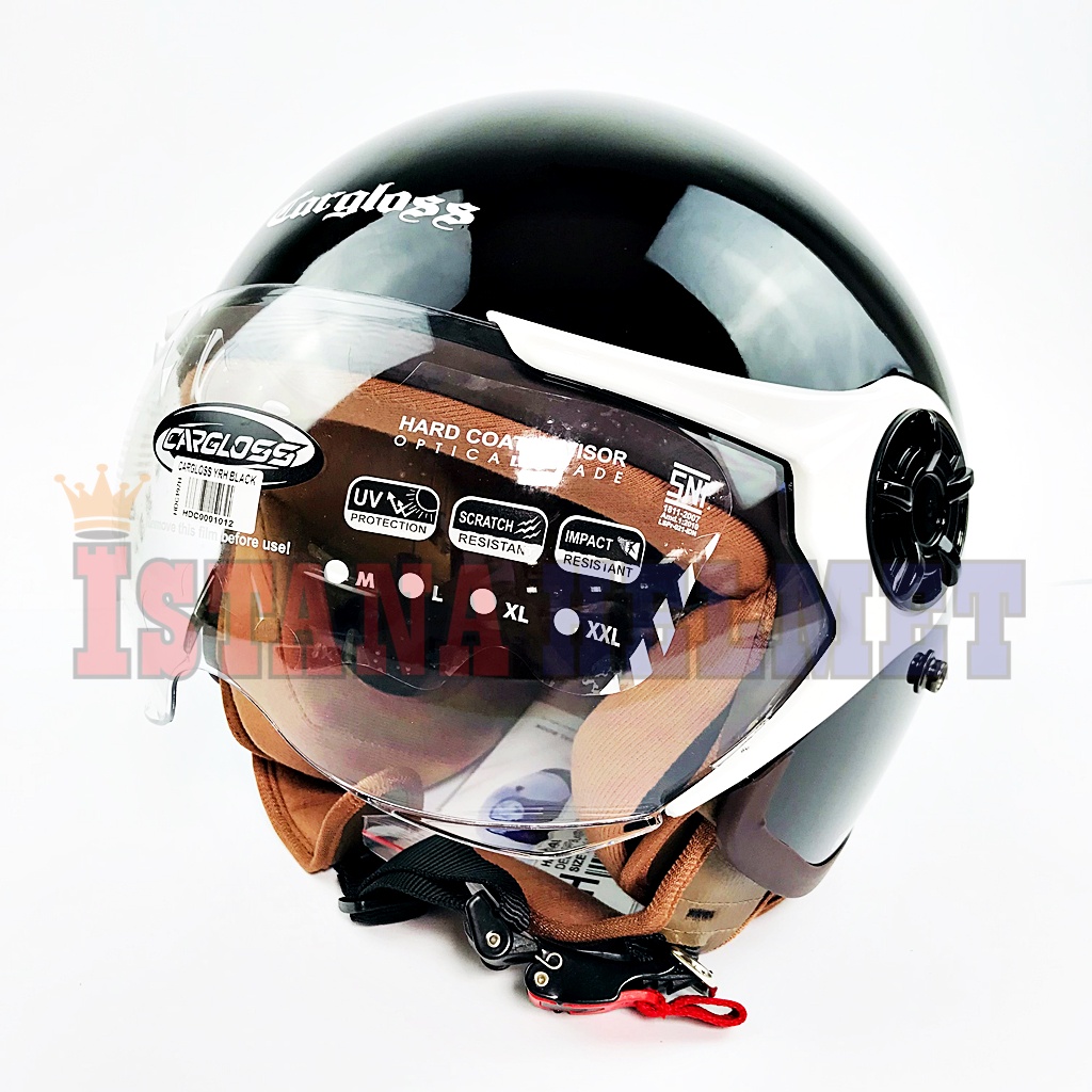 Jual HELM CARGLOSS YRH HIJAB BLACK | Shopee Indonesia