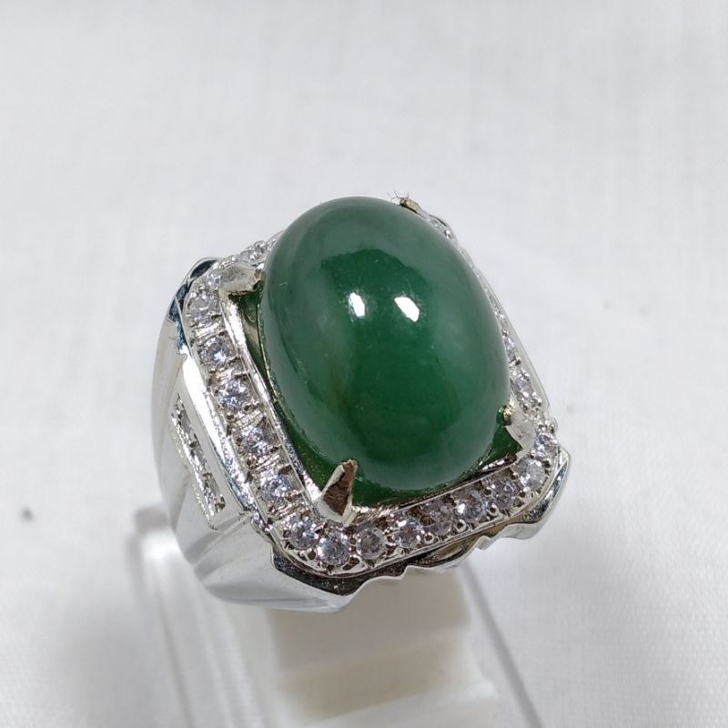 Jual Batu Akik Hijau Garut Asli natural siap pakai | Shopee Indonesia