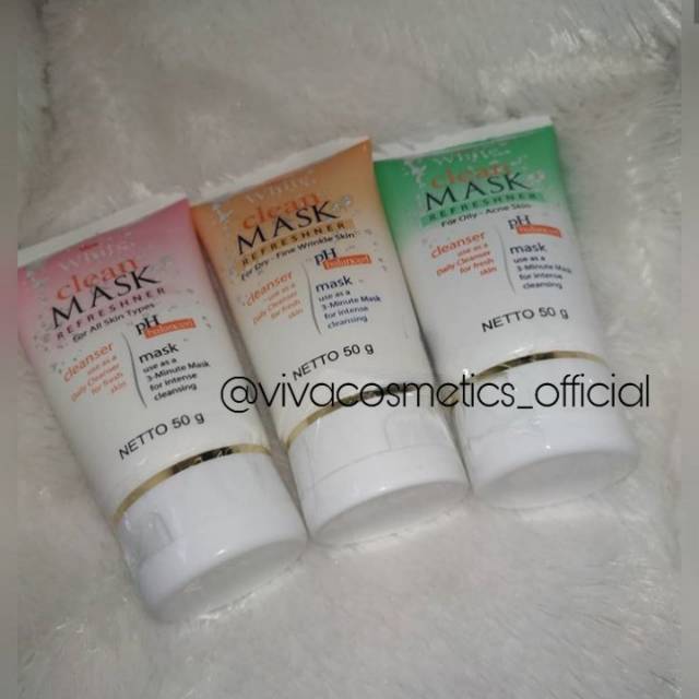 Jual VIVA WHITE CLEAN & MASK (50gr) | Shopee Indonesia
