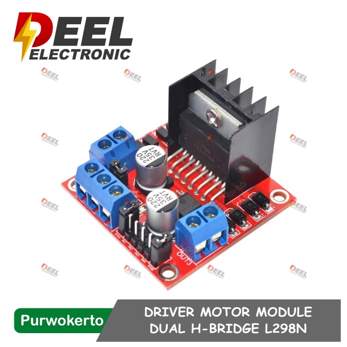 Jual DRIVER MOTOR MODULE DUAL H-BRIDGE L298N FOR MOTOR DC STEPPER SERVO ...