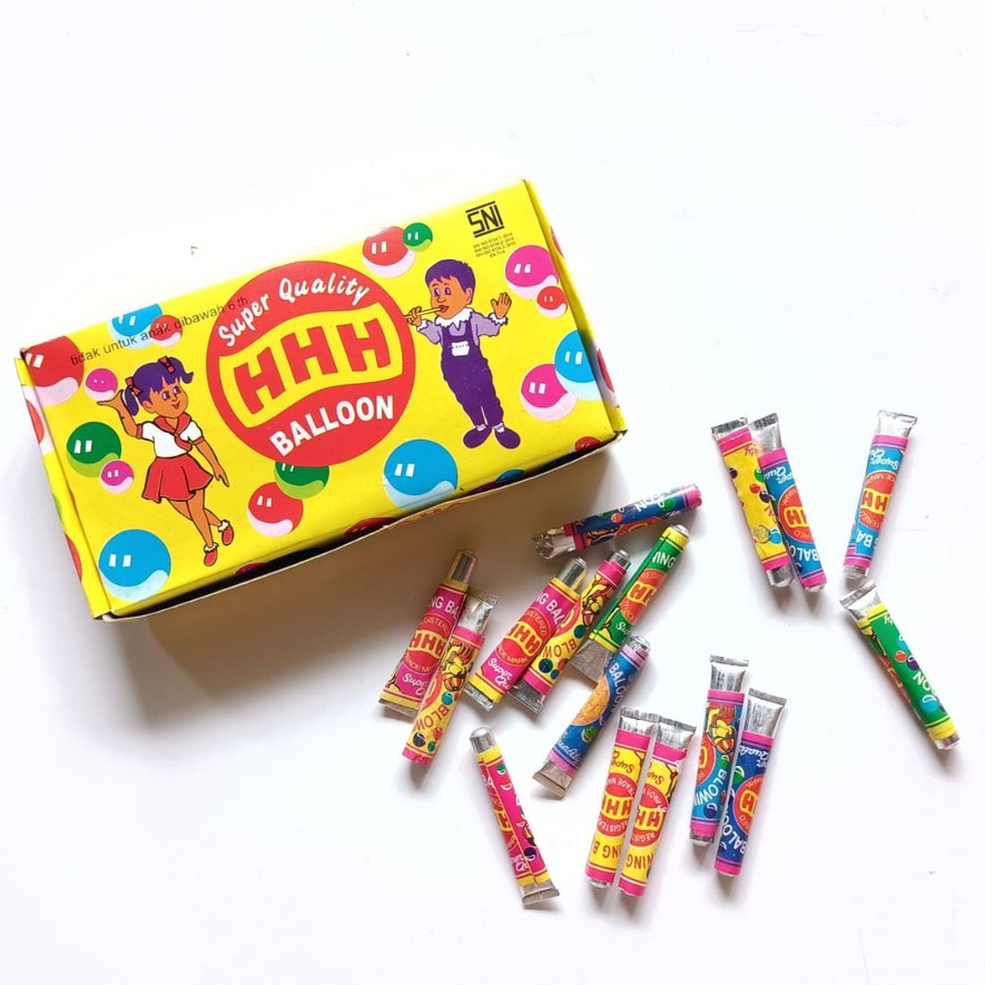 Jual BALON TIUP JADUL HHH SEDOTAN 1 BOX / Kotak ISI 32 PCS PLEMBUNGAN ...