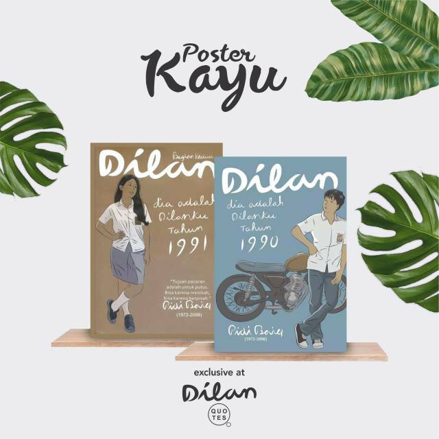Jual Hiasan Dinding Poster Kayu Dilan Dekorasi Rumah | Shopee Indonesia