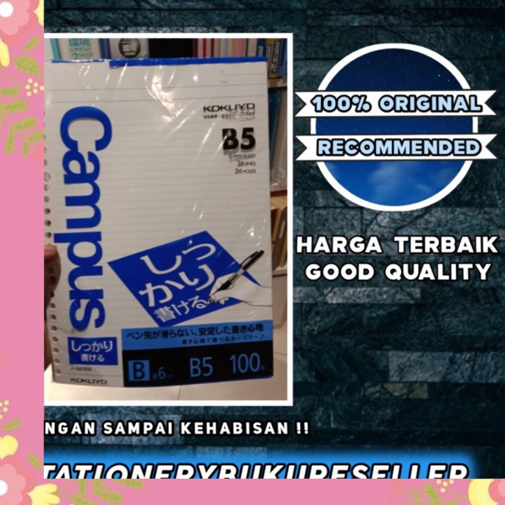 Jual Kokuyo campus loose leaf B5 garis garis isi 50 | Shopee Indonesia