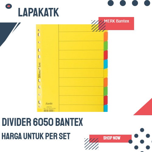 Jual DIVIDER 10 SEKAT/ DIVIDER BANTEX 6050 A4 10 WARNA cxx | Shopee ...