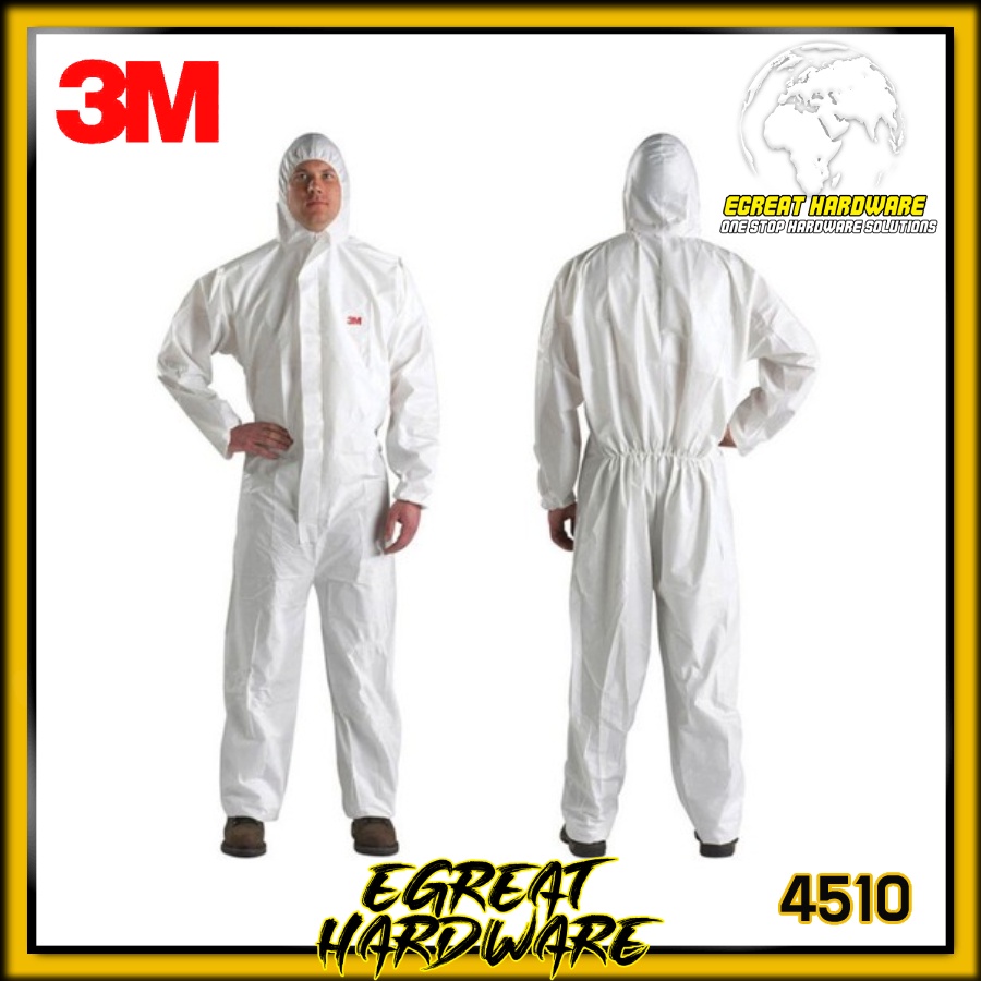 Jual Protective Coverall 3M 4510 Putih Baju Perlindungan Laboratorium ...