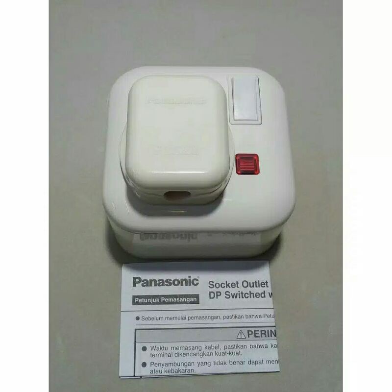 Jual Stopkontak AC panasonic + steker + Outbow dus ( 1 set ) KOMPLIT ...