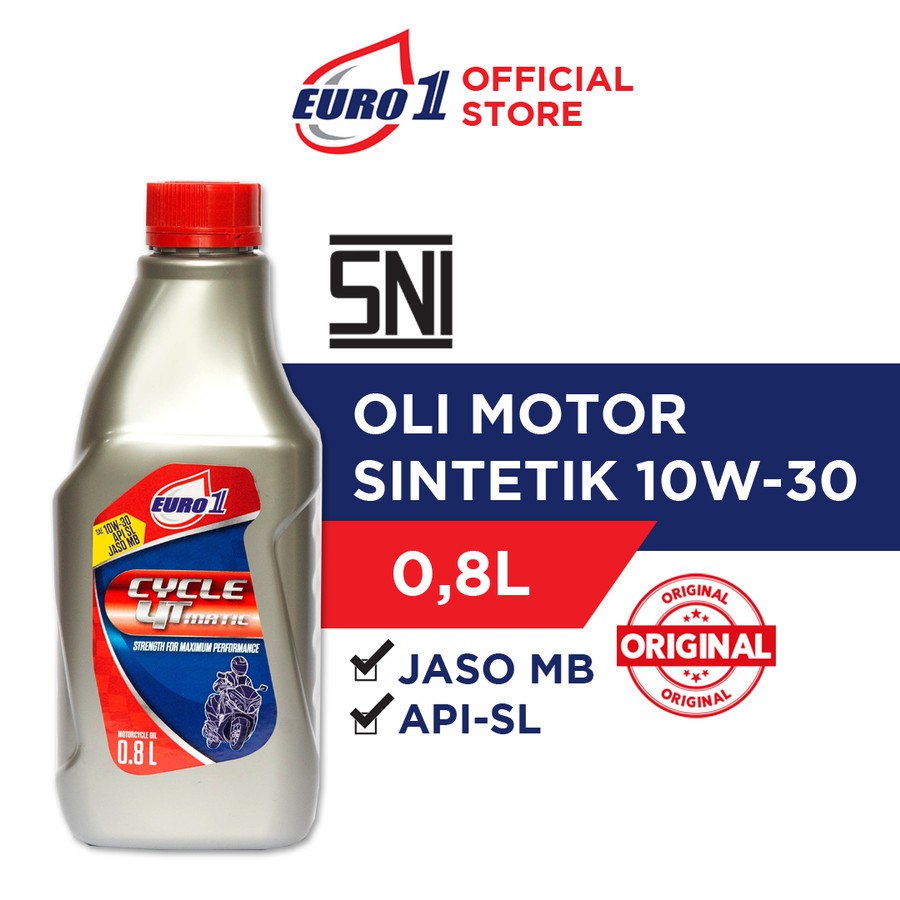 Jual Euro1 Cycle Matic 4T, 10W-30, SL/MB, 800 CC | Shopee Indonesia