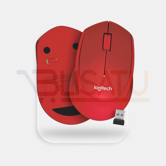 Jual Logitech M331 Silent Plus Mouse Wireless - Merah | Shopee Indonesia
