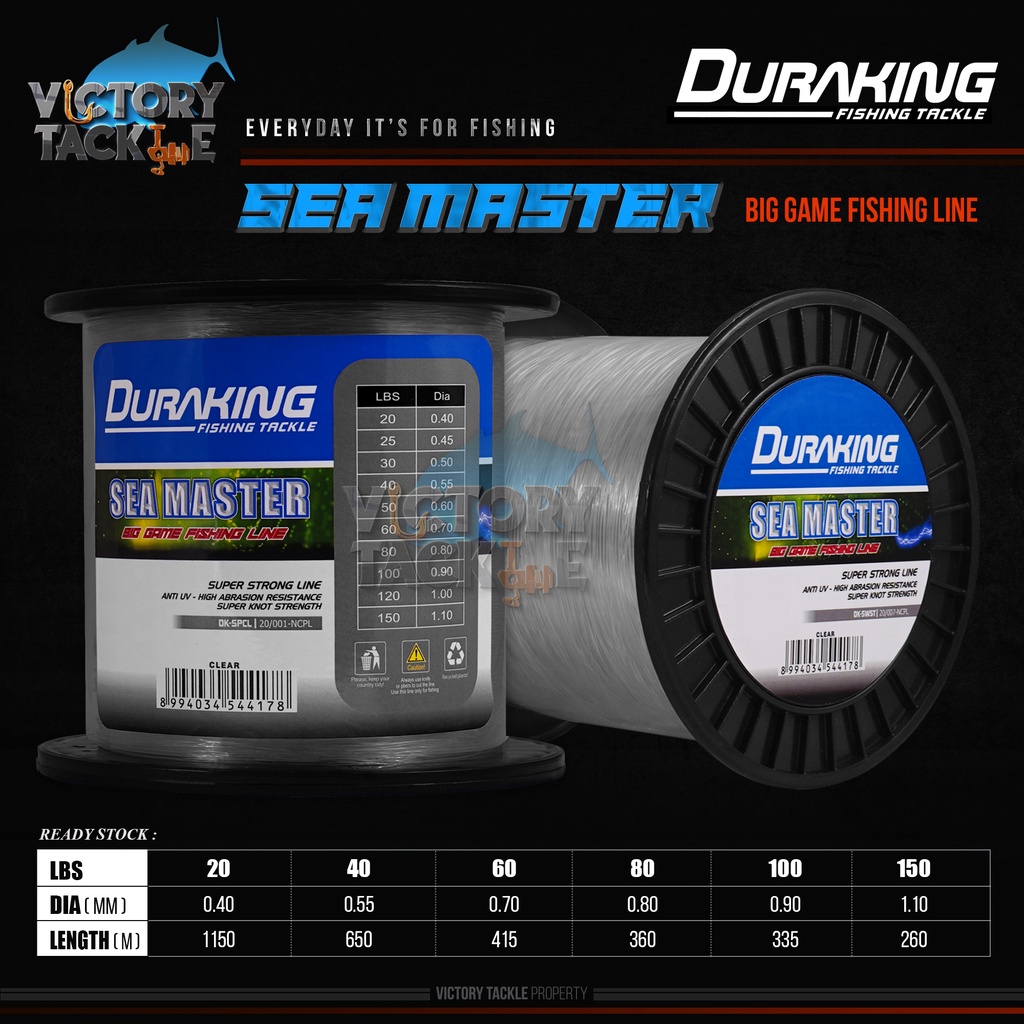 Jual SENAR PANCING Benang DURAKING SEA MASTER NYLON MONOFILAMENT ...